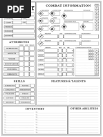 D&D 5E Combat Actions Cheat Sheet | PDF | Gaming | Leisure