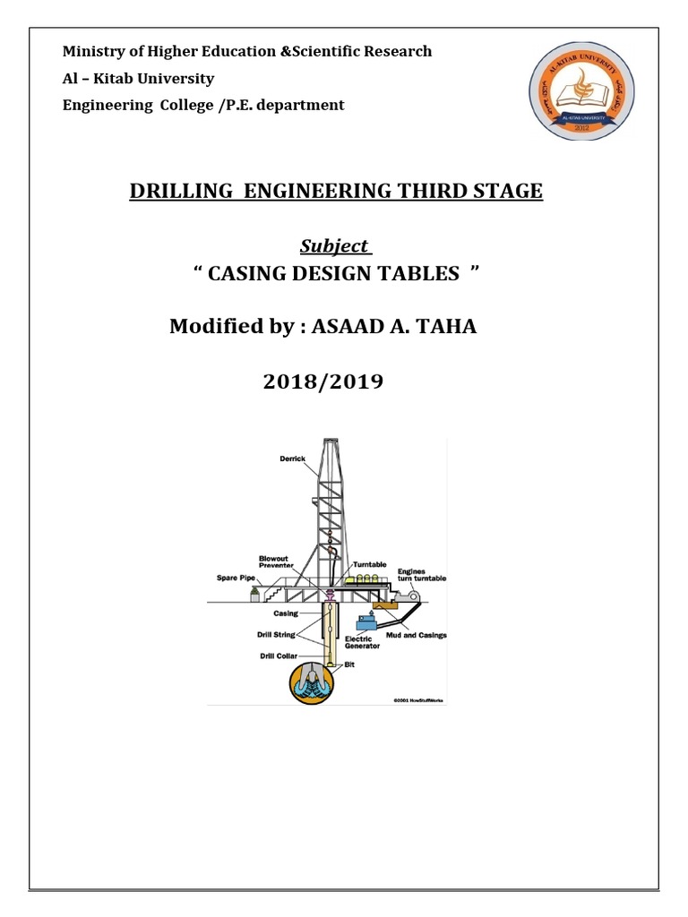 Casing Design Tables | PDF | Mechanical Engineering