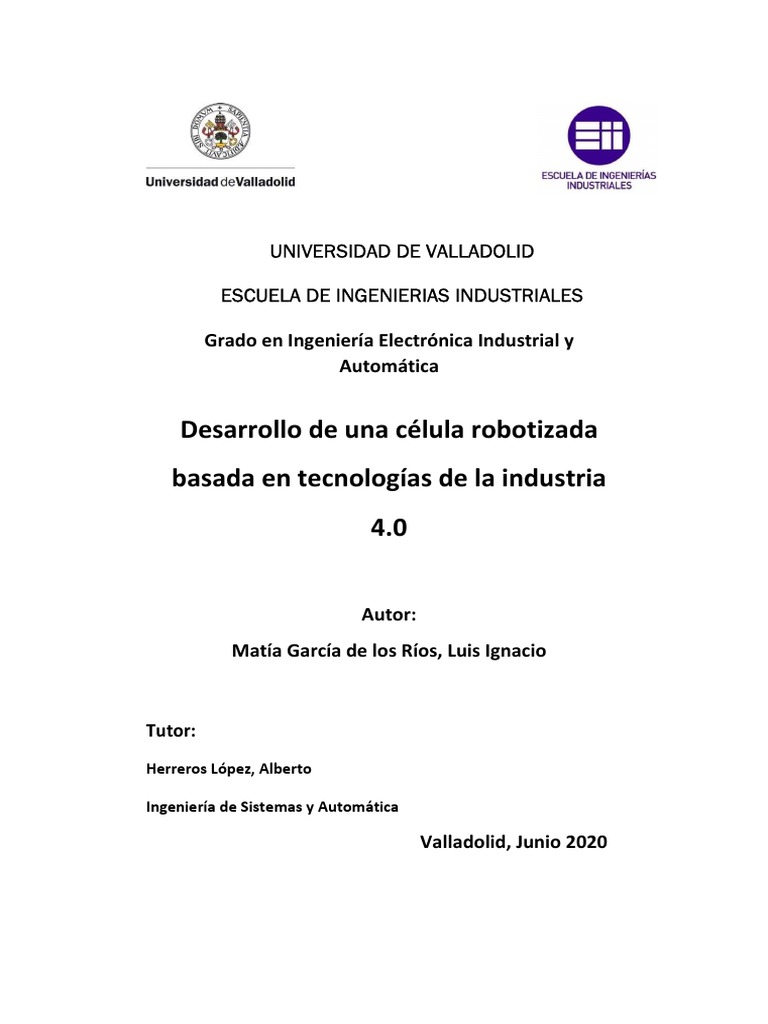 TFG I 1543 | PDF | Robot | Robótica