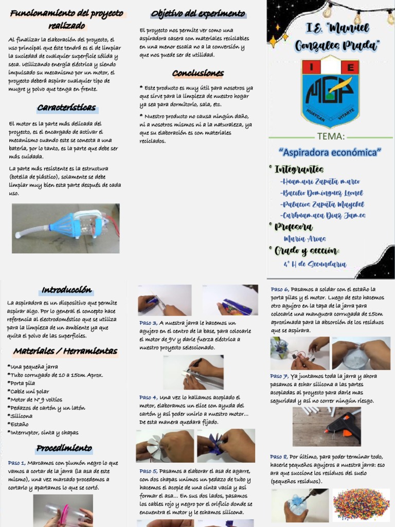 Triptico de Experimento de Ciencias | PDF