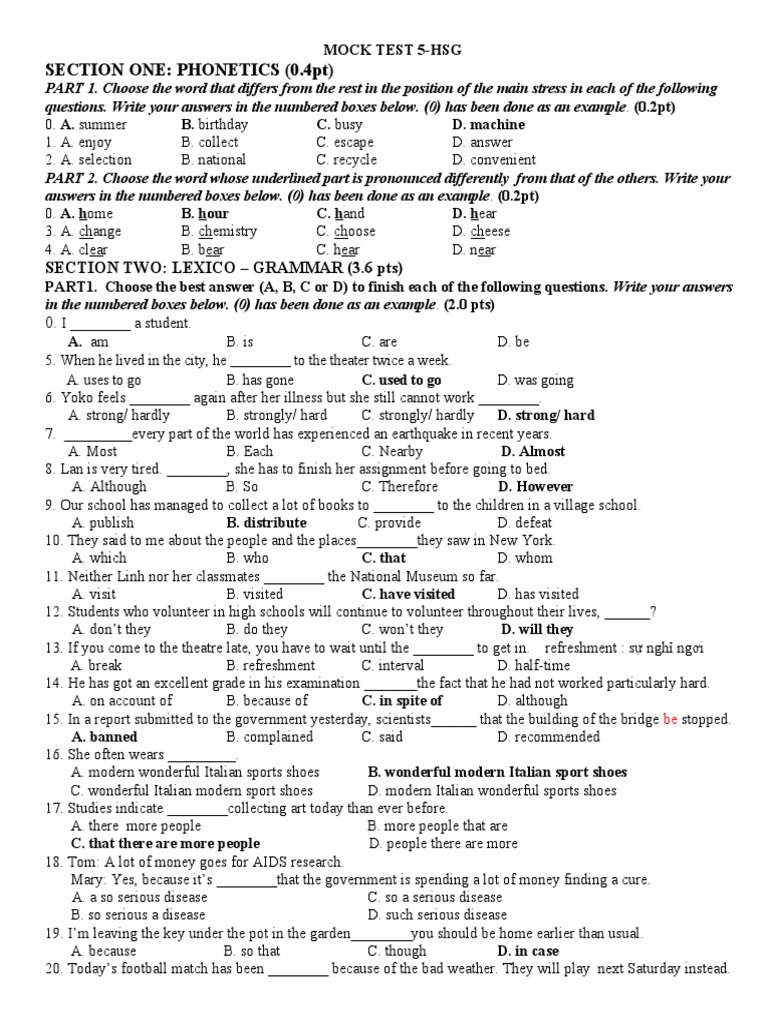 Improve Your Memory Test | PDF | Literacy | Books
