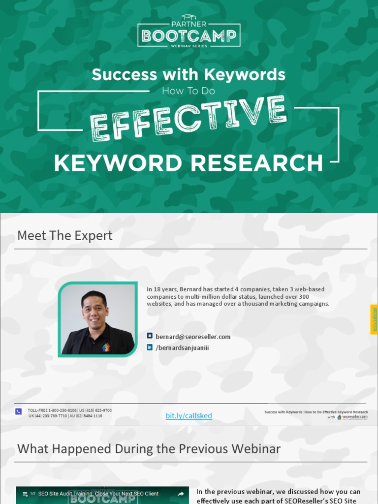 SEO Keyword Mastery for Marketers | PDF | Search Engine Optimization ...