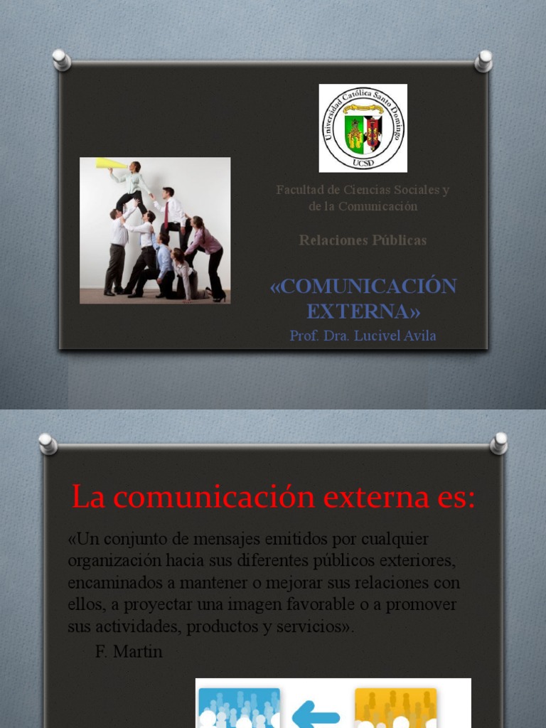 Comunicacion Externa | PDF | Patrocinador (Comercial) | Business