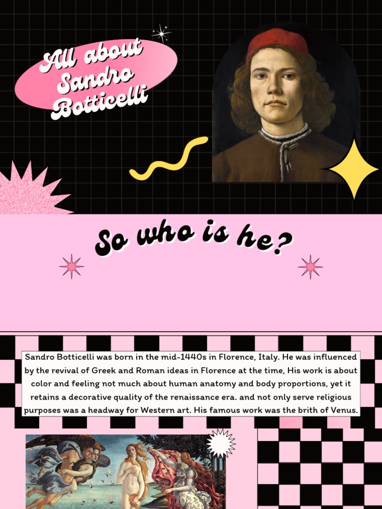 All About Sandro Botticelli | PDF | The Arts