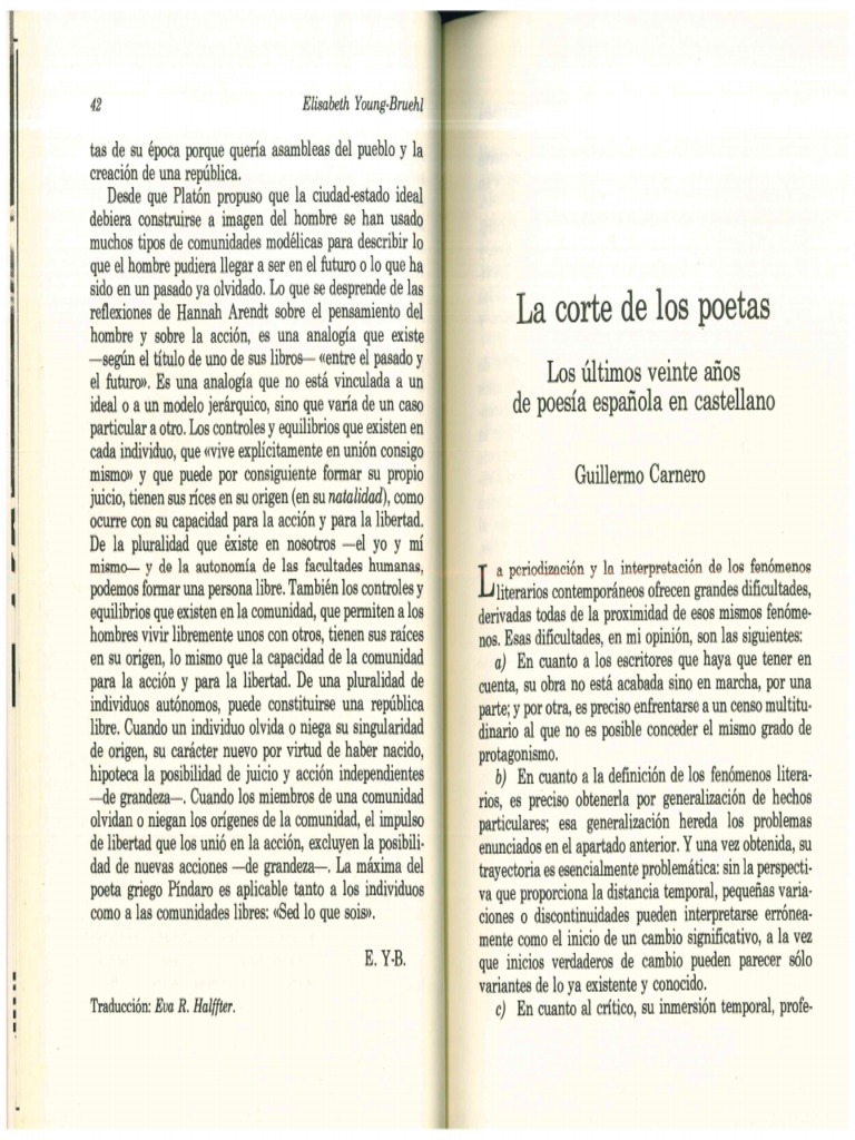 Guillermo Carnero. La Corte de Los Poetas | PDF