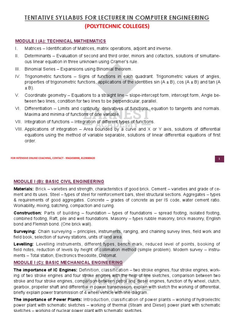 Polytechnic Lecturer Computer Engineering | PDF | Scheduling (Computing) | Databases