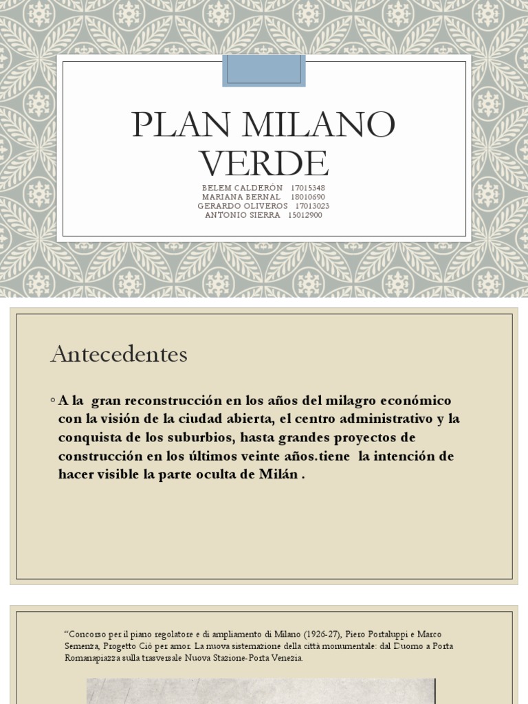 Plan Milano Verde | PDF