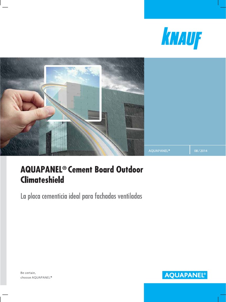 Ficha AQUAPANEL Climateshield | PDF