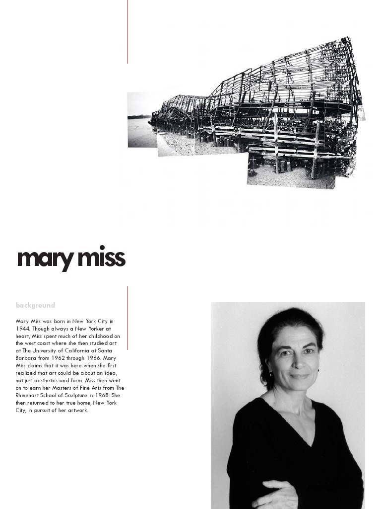 Mary Miss Mary Miss | Download Free PDF | Experience | Sculpture
