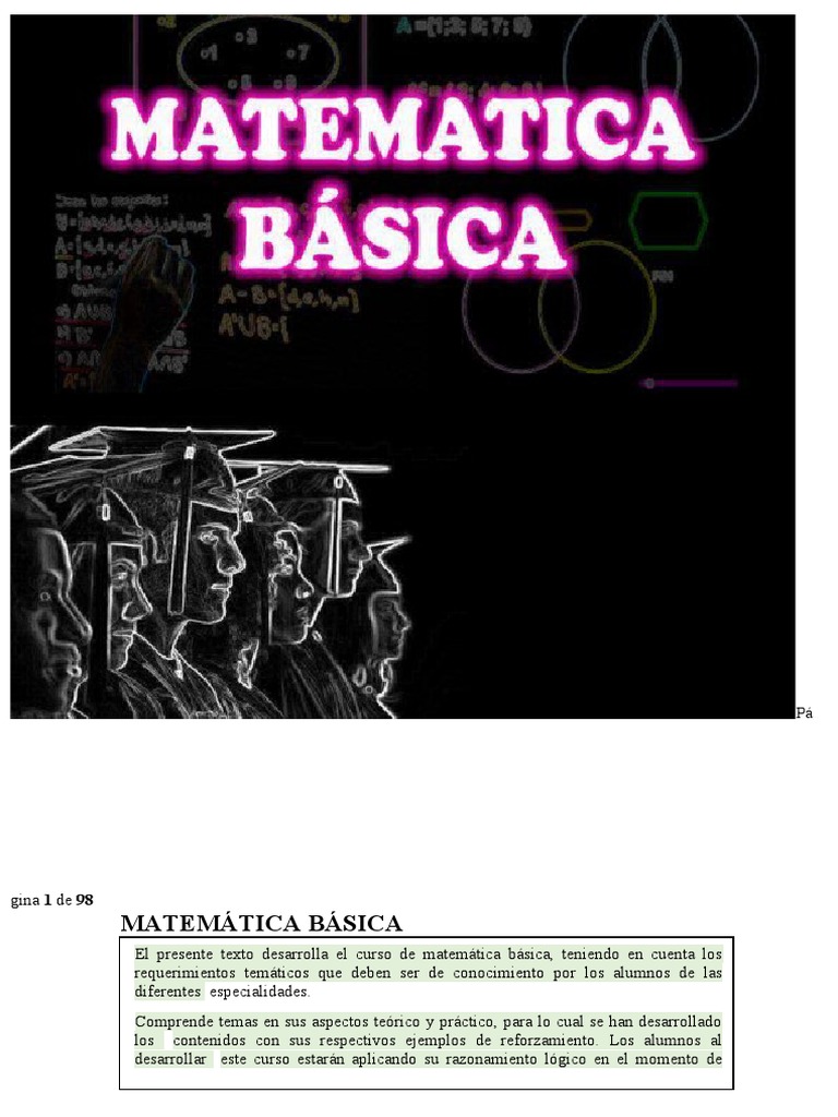 Libro Matematica Basica | PDF | Sistema de ecuaciones lineales ...