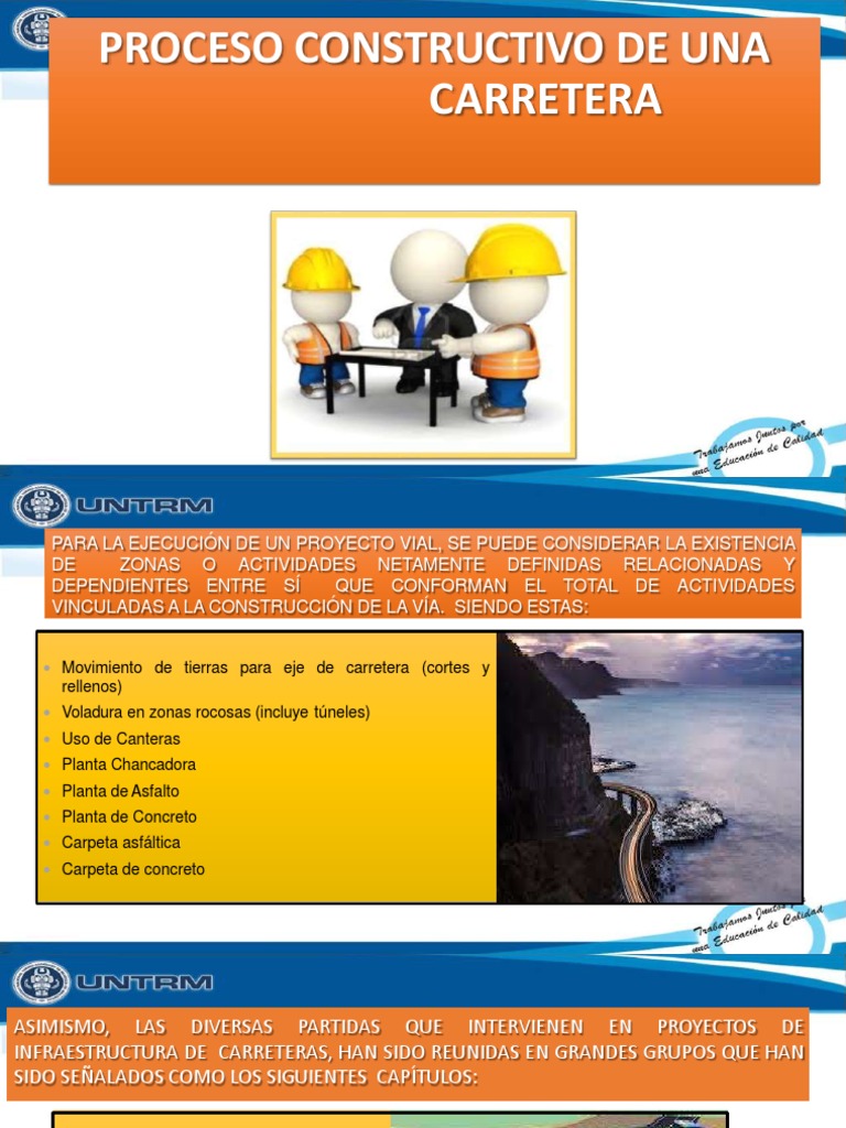 Proceso Constructivo de Carreteras | PDF | La carretera | Hormigón