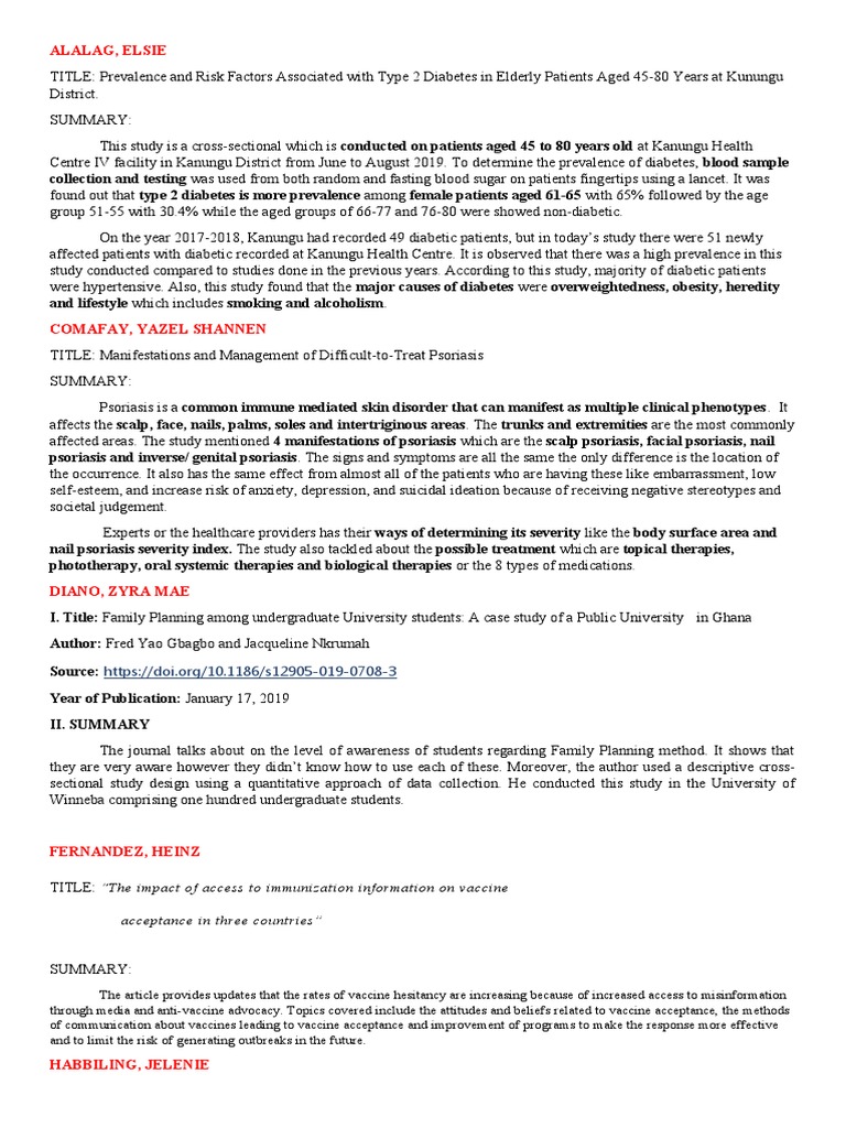 Alalag, Elsie: "The Impact of Access To Immunization Information On Vaccine Acceptance in Three ...