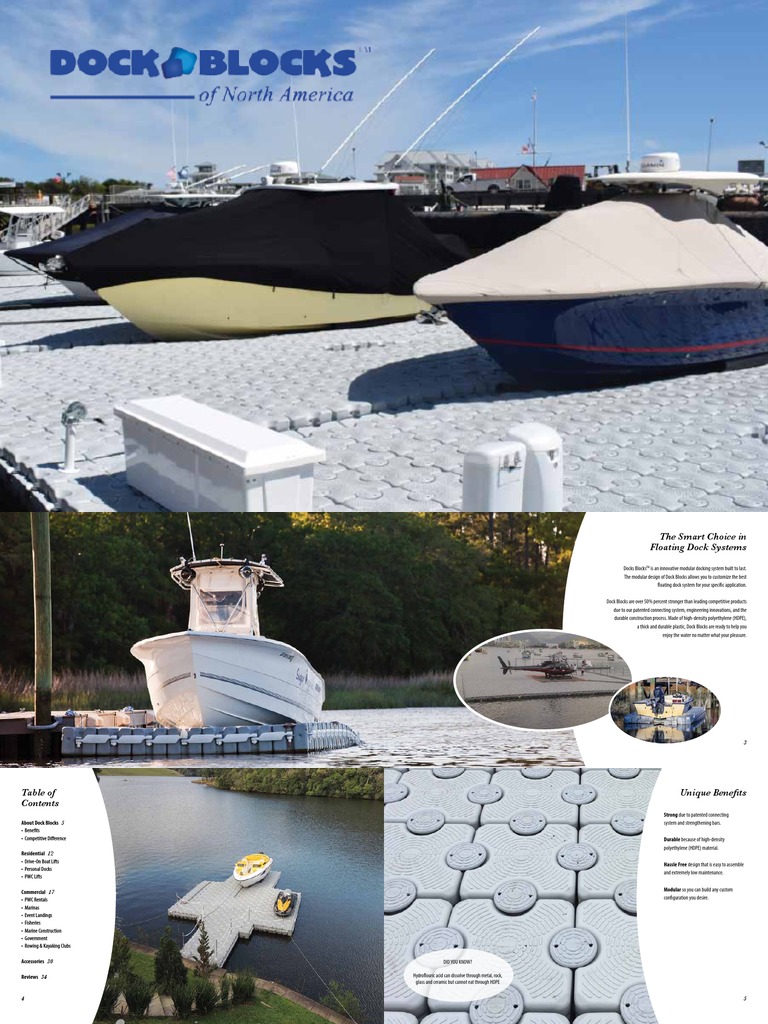 1 2019 Dock Blocks Brochure | PDF | Polyethylene