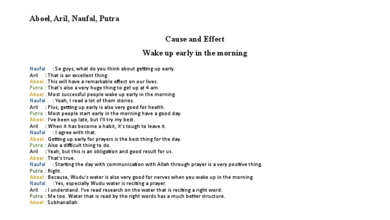 Tugas Basing Kelompok Cause and Effect | PDF