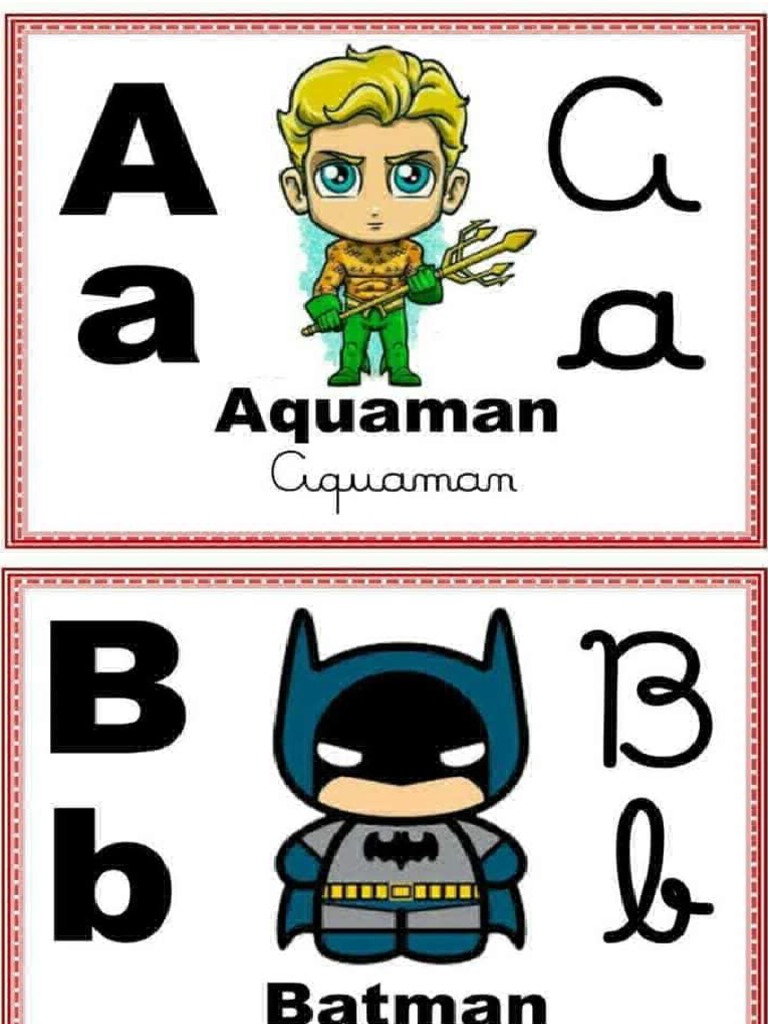 Apostila Alfabeto Super Heróis | PDF