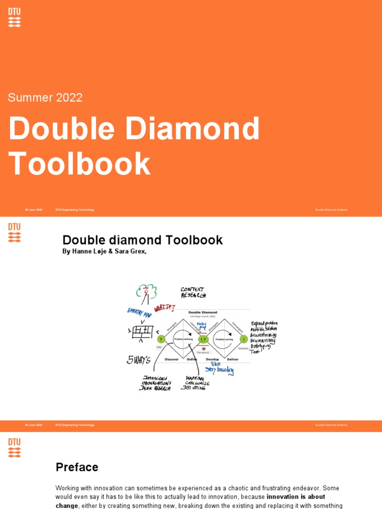 Double Diamond Model Toolbook Guide | PDF | Thought | Business Model
