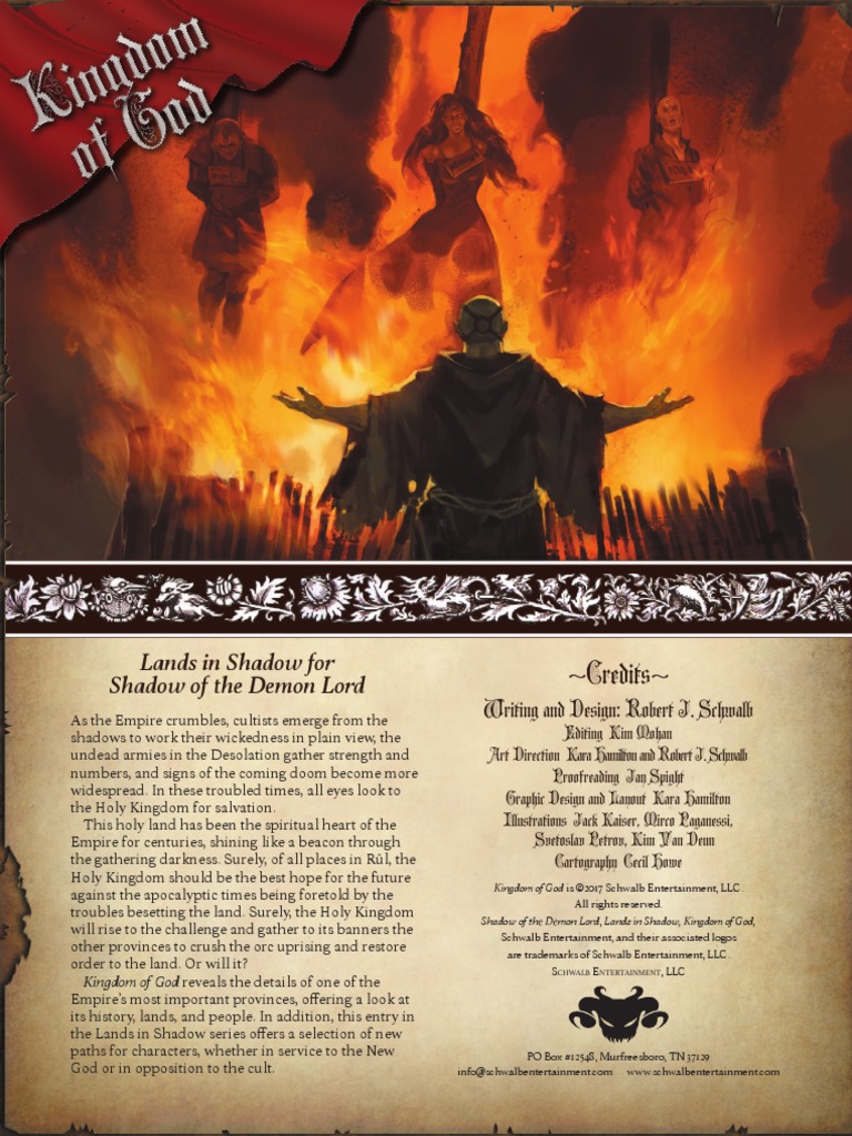 SotDL - Lands in Shadow - Kingdom of God | PDF | Knights Templar | Holy ...