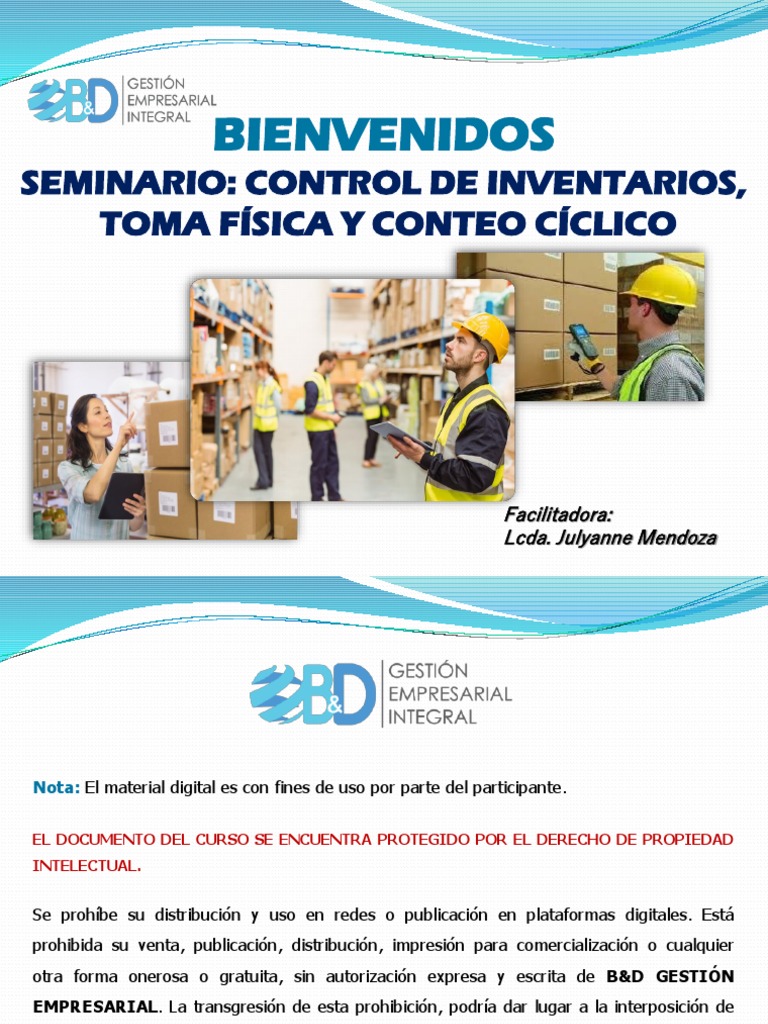 Presentación de Curso Control de Inventarios Toma Física y Conteo ...