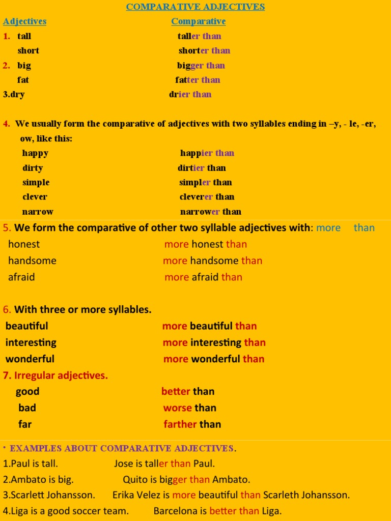 Er Than Er Than Ger Than Ter Than Ier Than | PDF