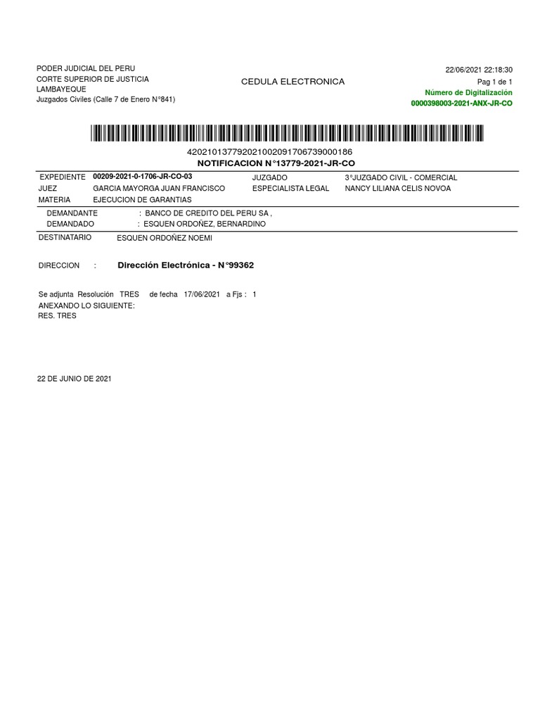 Modelo de Resolucion Devolucion de Cedulas y Otros | PDF | Instituciones sociales ...