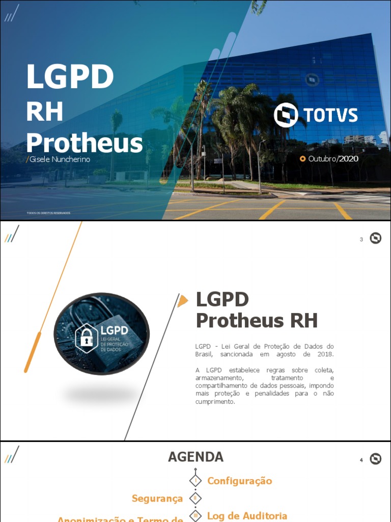 Apresentacao - LGPD Protheus | PDF | Ciberespaço | Segurança de ...