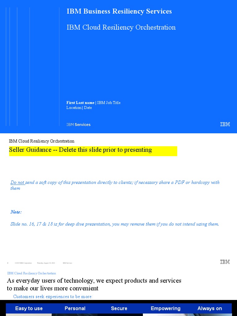 Resiliency For The Hybrid Era Client Presentation | PDF | Cloud ...