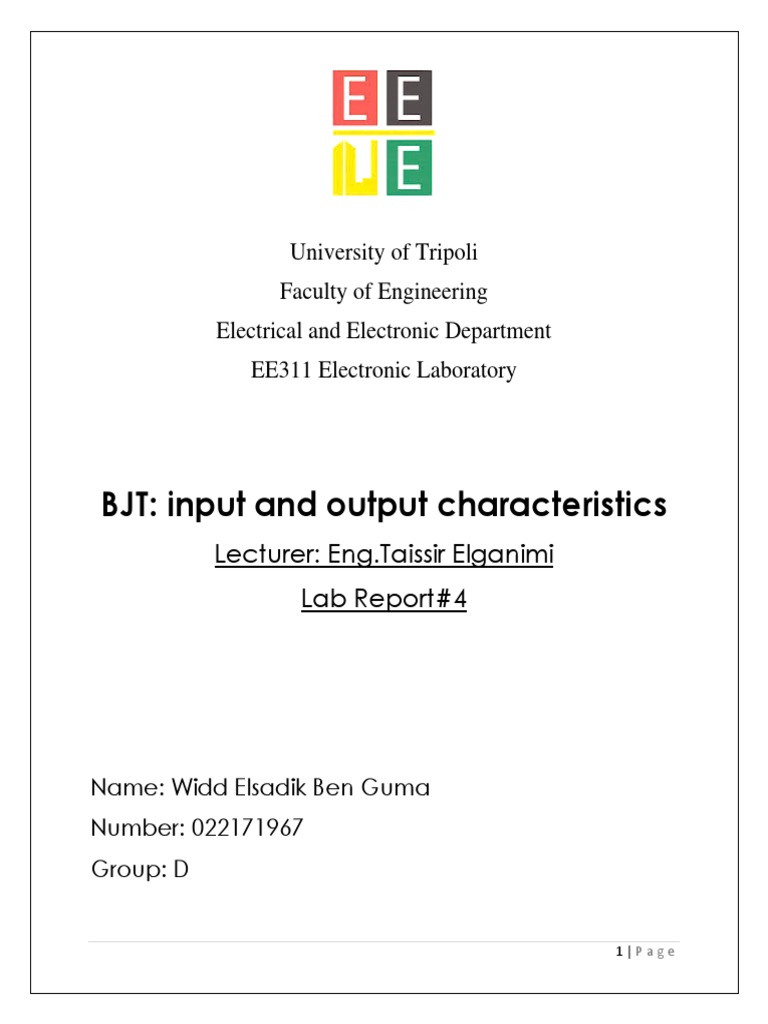 Bjt Input And Output Characteristics Download Free Pdf Bipolar