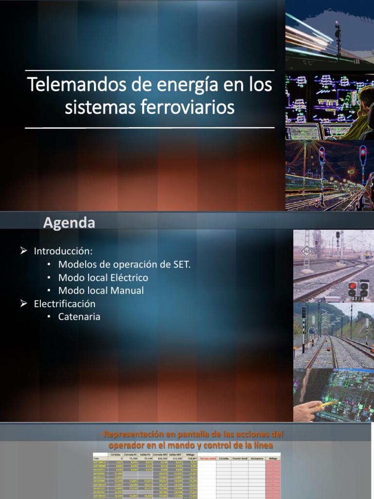 Catenaria y Telemandos de Energía en Los Sistemas Ferroviarios | PDF | Transmisión de energía ...