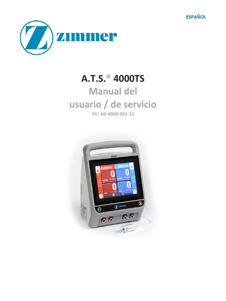 Equipo de Isquemia ATS 4000 TS | PDF | USB | Sangre
