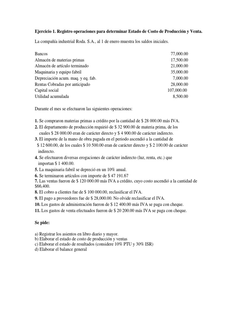 Ej Edo PDN | PDF | Impuesto al valor agregado | Contabilidad