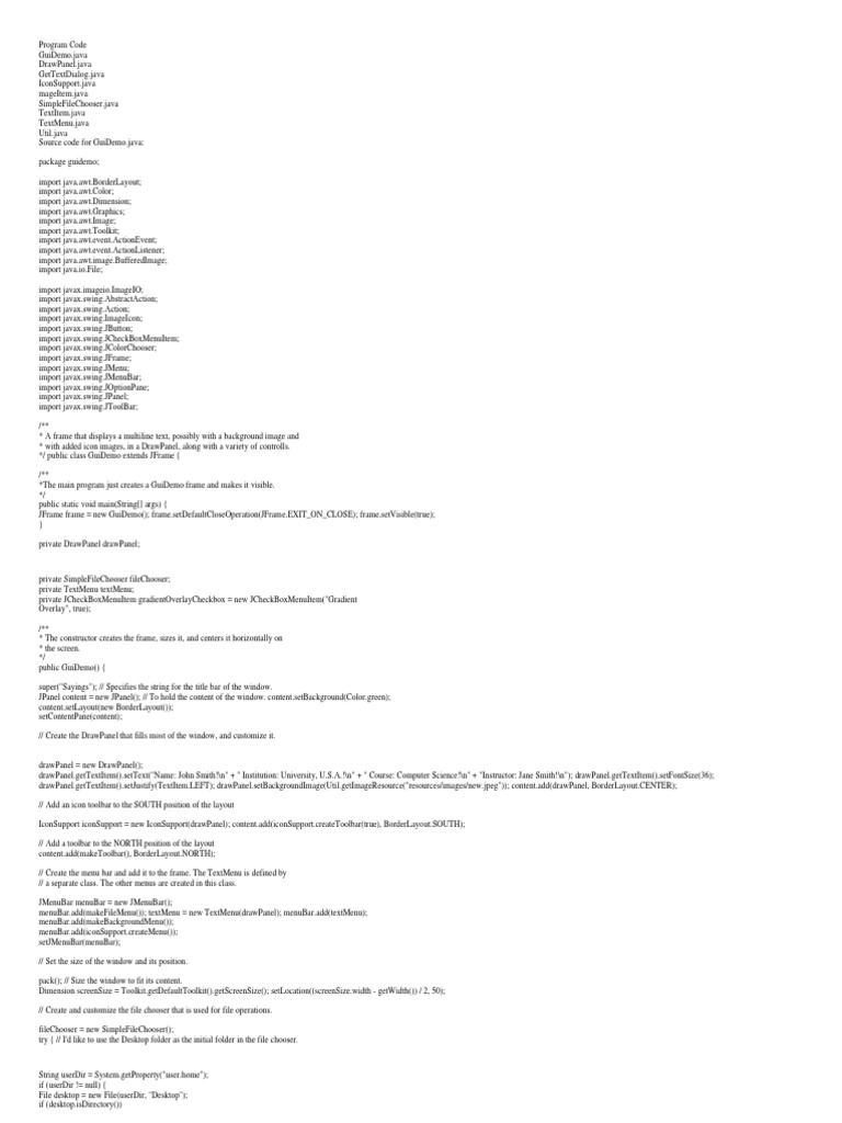 Program Code | PDF | Computer File | Typefaces