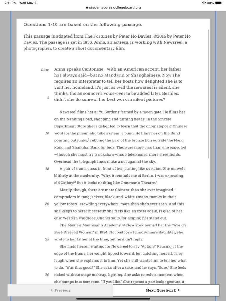 2021 April Sat Question and Answers | PDF