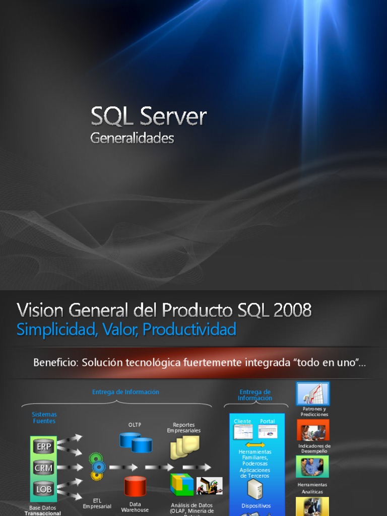 5.2 Generalidades SQL Server | PDF | Servidor SQL de Microsoft | Bases de datos
