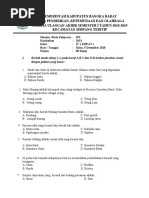 Soal PTS SBDP Kelas 4 Semester 1 | PDF | Seni & Disiplin Bahasa