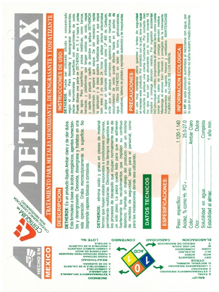 DETHEROX | PDF