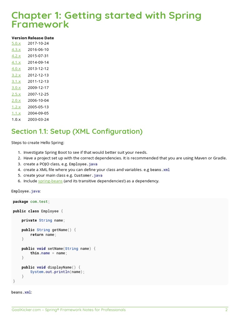 Chapter 1 Getting Started With Spring Framework Section 11 Setup Xml Configuration 6145
