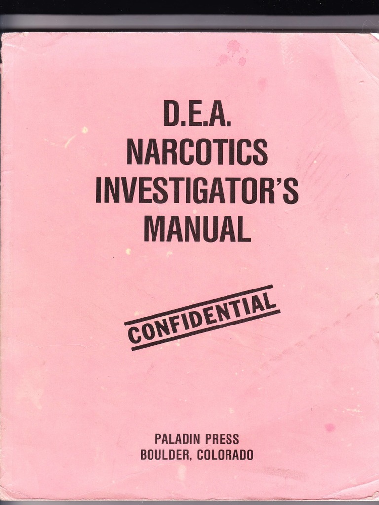 Dea Narcotics Investigators Manual | PDF | Detective | Drug Enforcement ...