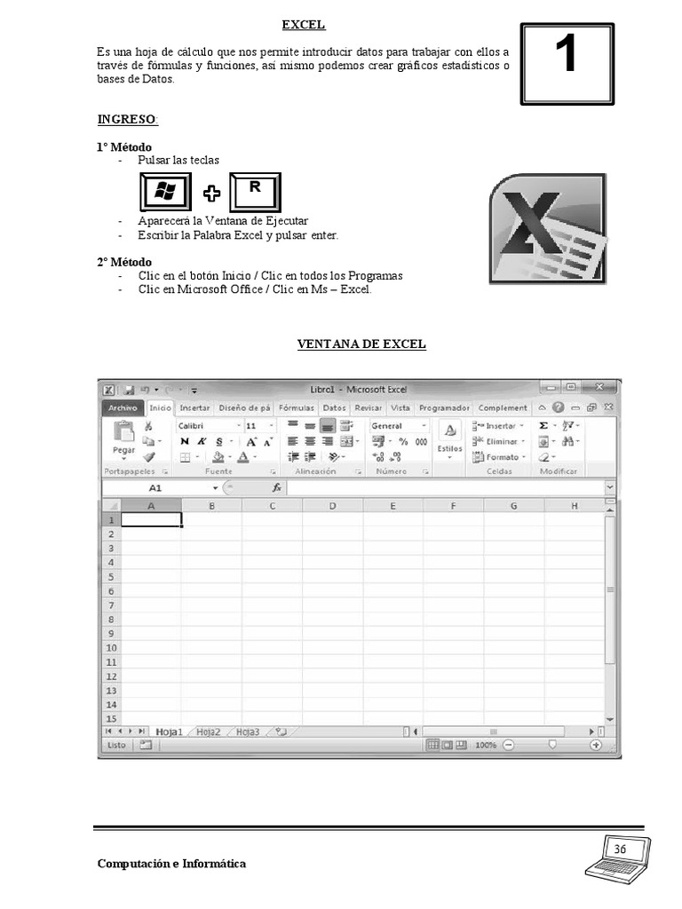 Clase 1 Excel Primeros Pasos | PDF | Hoja de cálculo | Microsoft Excel