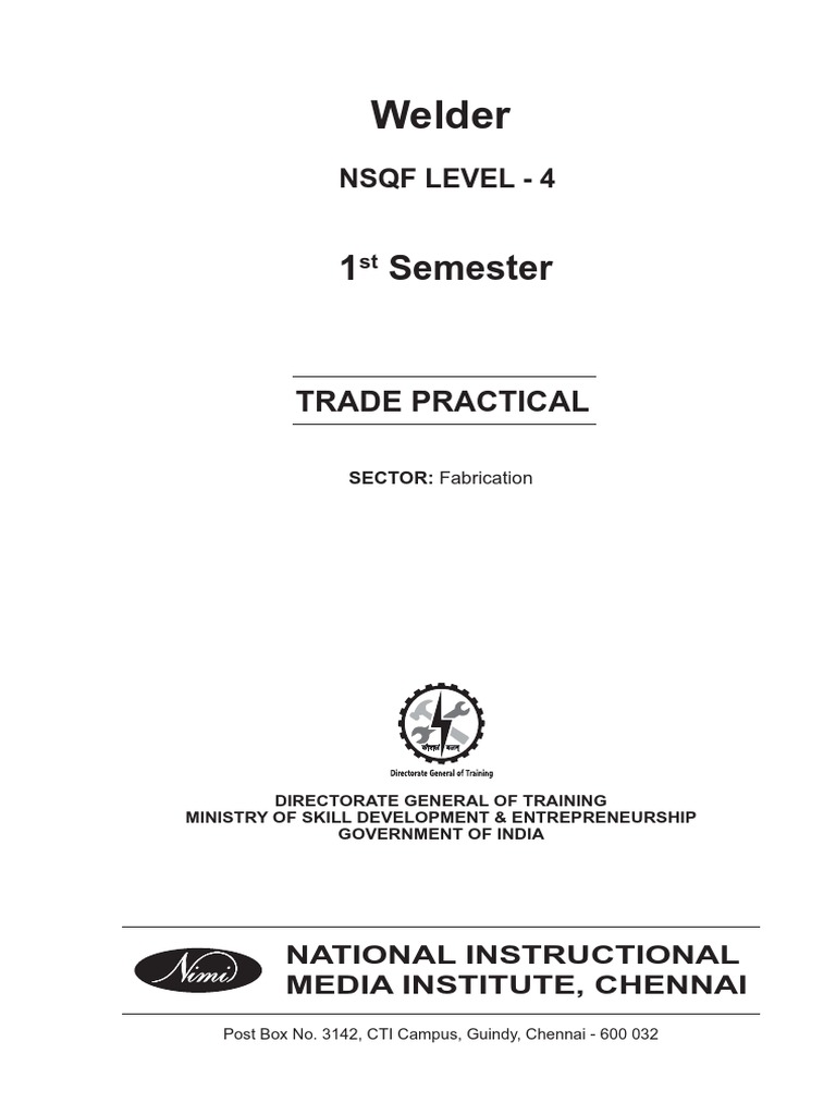 Welder-1St-Sem-Practicalwm-1-1 | PDF | Welding | Construction