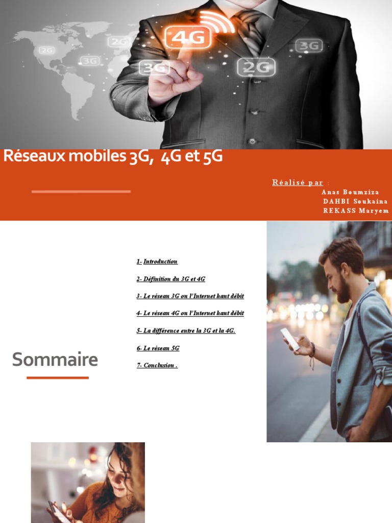 Le Réseau Mobile 3G 4G Et 5G | PDF | 4G | LTE Advanced