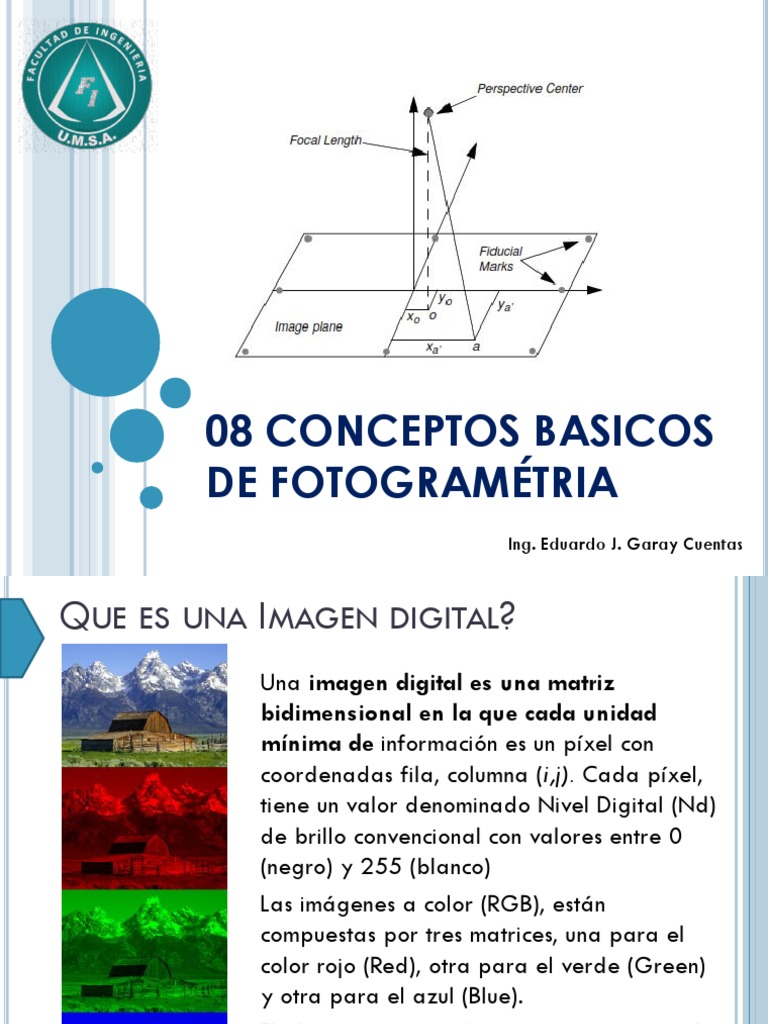 02 El Proceso Fotogrametrico | PDF | Sistema coordinado | Óptica