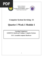 Quarter 1 Week 1 Module 1: Computer System Servicing G-11 | PDF ...