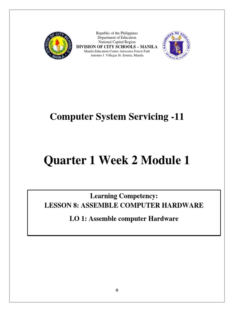 Ict Css 11 Q1 W2 Mod2 Pdf Computer Data Storage Random Access Memory 2928
