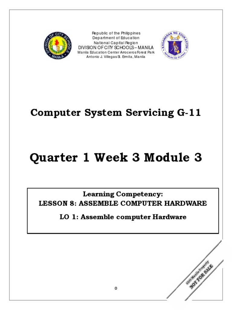 Ict Css 11 Q1 W3 Mod3 Download Free Pdf Bios Booting