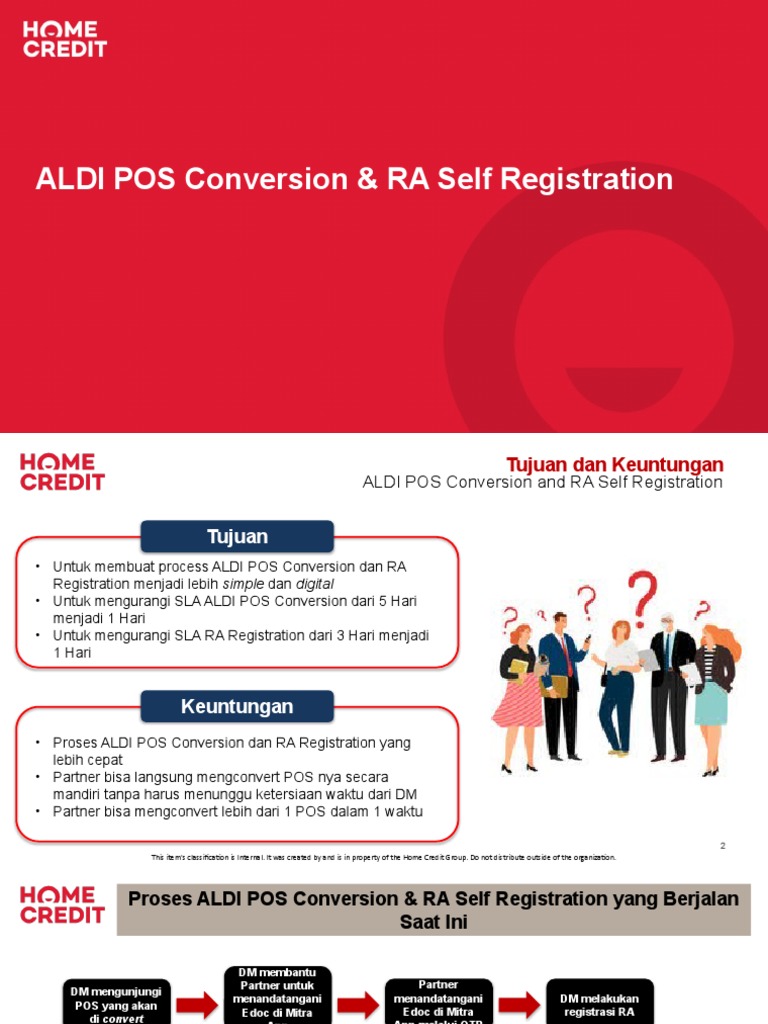 Socialization of ALDI POS Conversion & RA Self Registration v1 | PDF