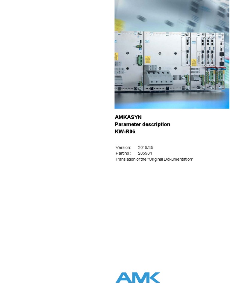 PDK 205904 Parameter Description kw-r06 en | PDF | Electric Motor ...