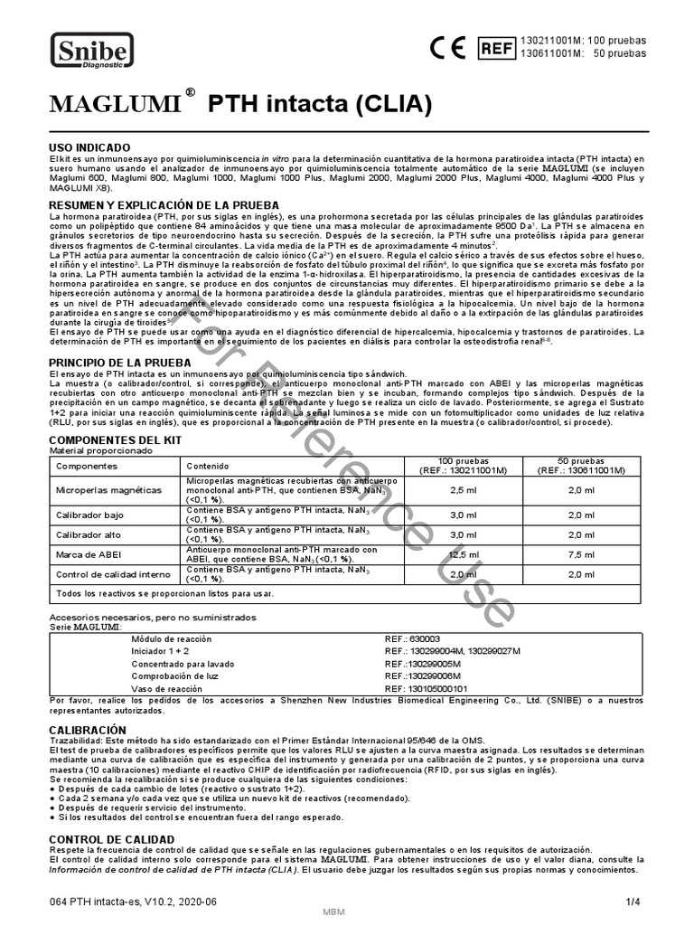 PTH Intacta | PDF | Especialidades Medicas