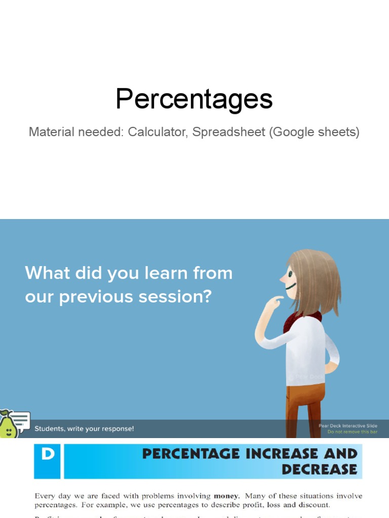 Percentage Increase and Decrease | PDF | Interest | Percentage