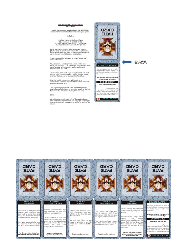 All and Intended. Cards Are Provided Free of Charge and Not For Resale ...