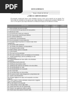 CBCL Cuestionario para Padres | PDF | Validez (Estadísticas) | Alfa de ...